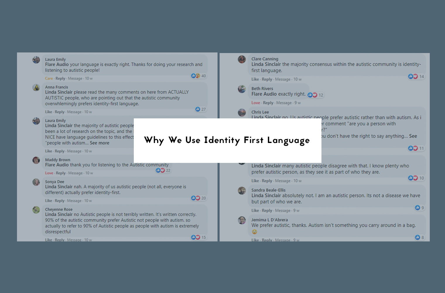Identity First Language – Flare Audio Ltd