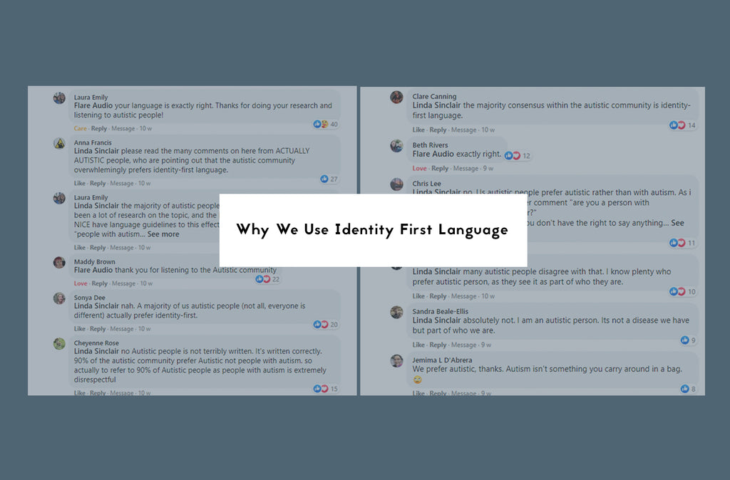 Identity First Language – Flare Audio Ltd
